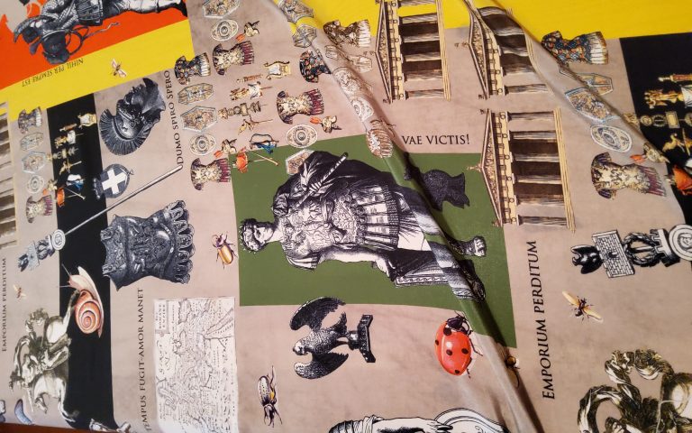 HISTORICAL ANCIENT ROMAN DESIGN HAUTE COUTURE ITALIAN FABRIC/PRICE ...