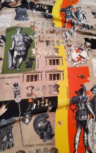 HISTORICAL ANCIENT ROMAN DESIGN HAUTE COUTURE ITALIAN FABRIC/PRICE ...