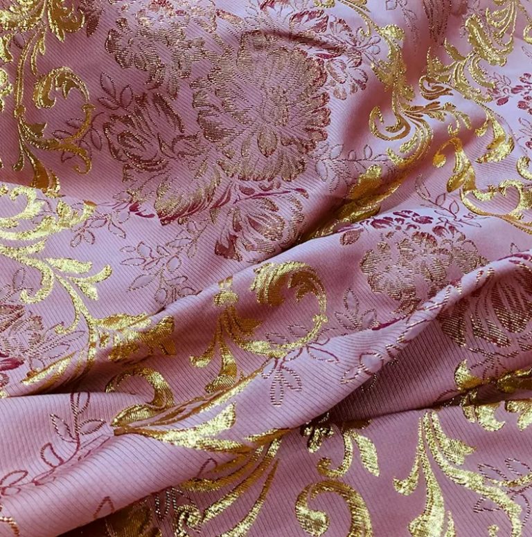 Jacquard Gold Thread Fabric/New Collection Fabric/Italian Designer Gold ...