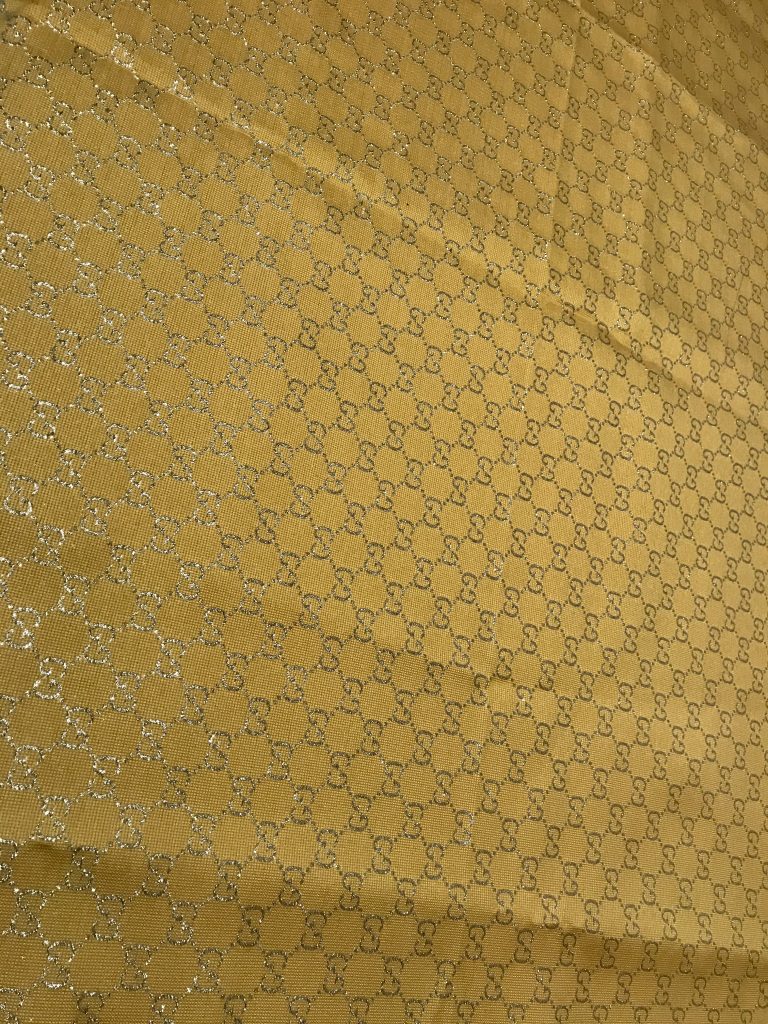 Gucci 2020 Fabric/Milan Fashion Show Gucci Spring/Gucci Gold Yarn ...