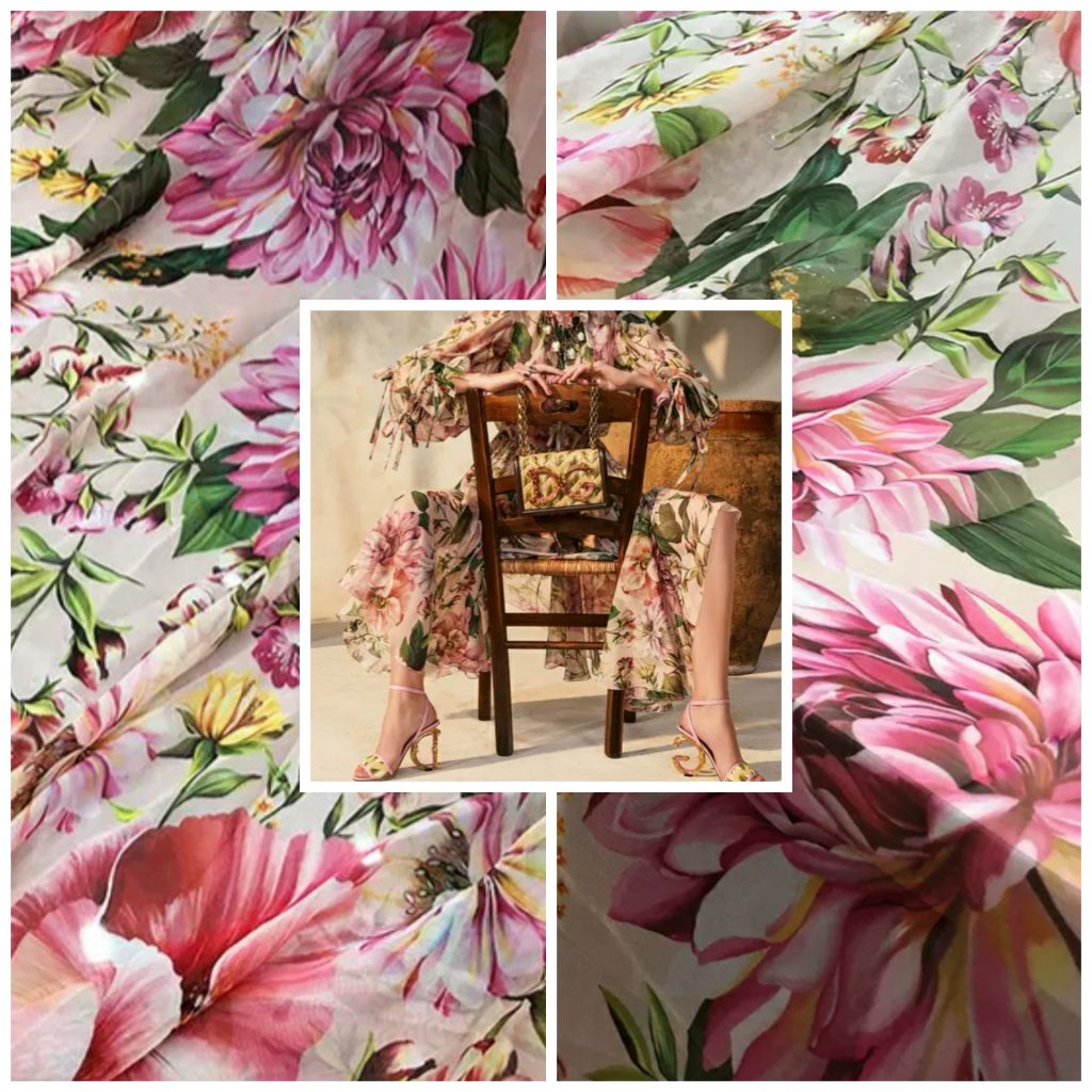 Italian Chiffon Fabric/Fashion Week 2020 Fabric/New Collection Italian ...