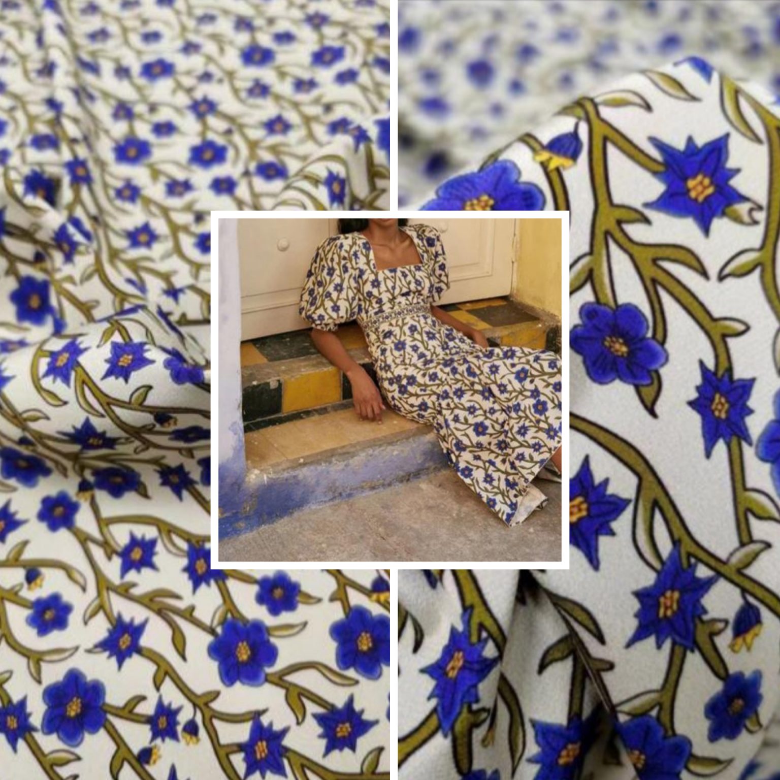 Silk Fabric/2021 Collection Silk Fabric Floral Pattern ⋆ Prada Fabric