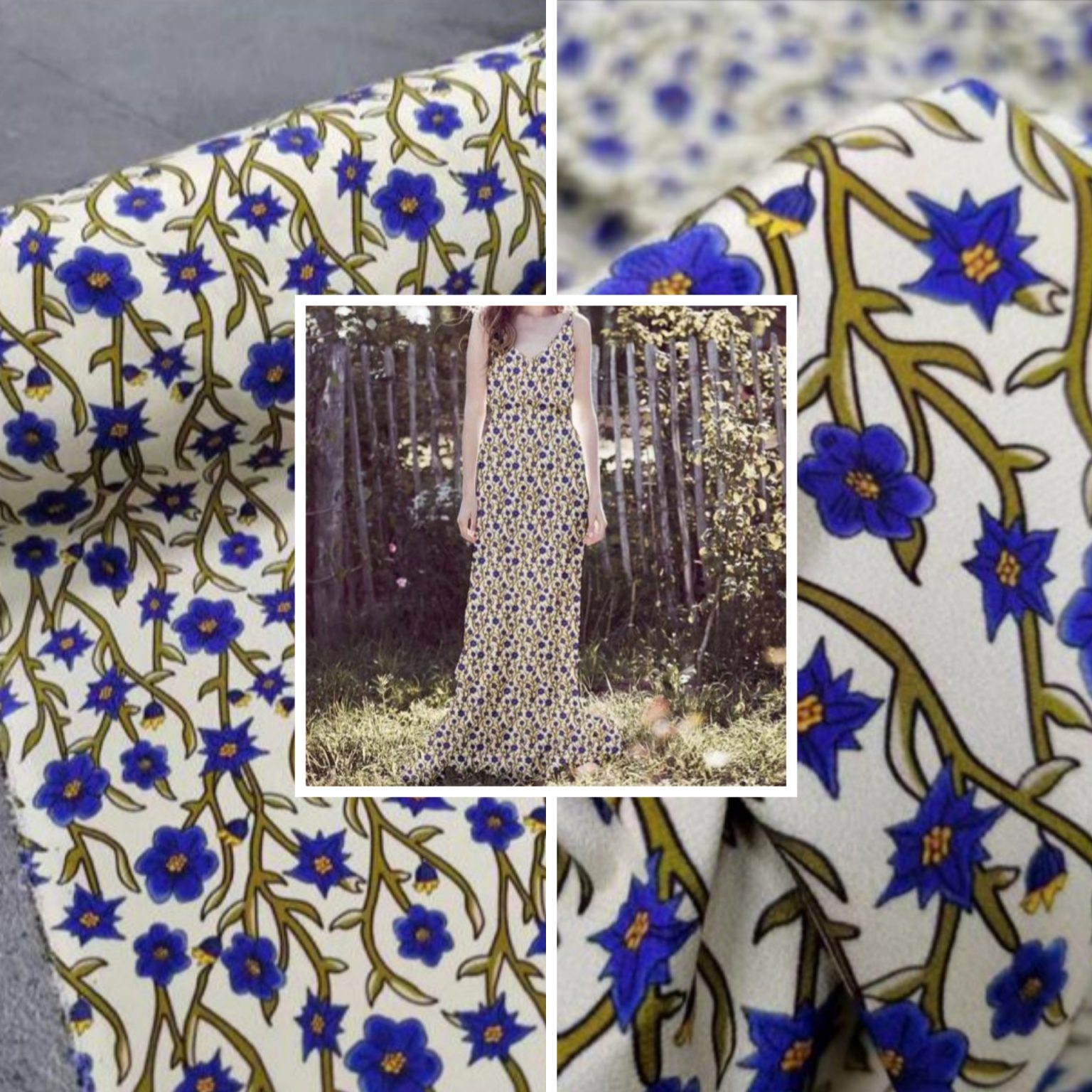 Silk Fabric/2021 Collection Silk Fabric Floral Pattern ⋆ Prada Fabric