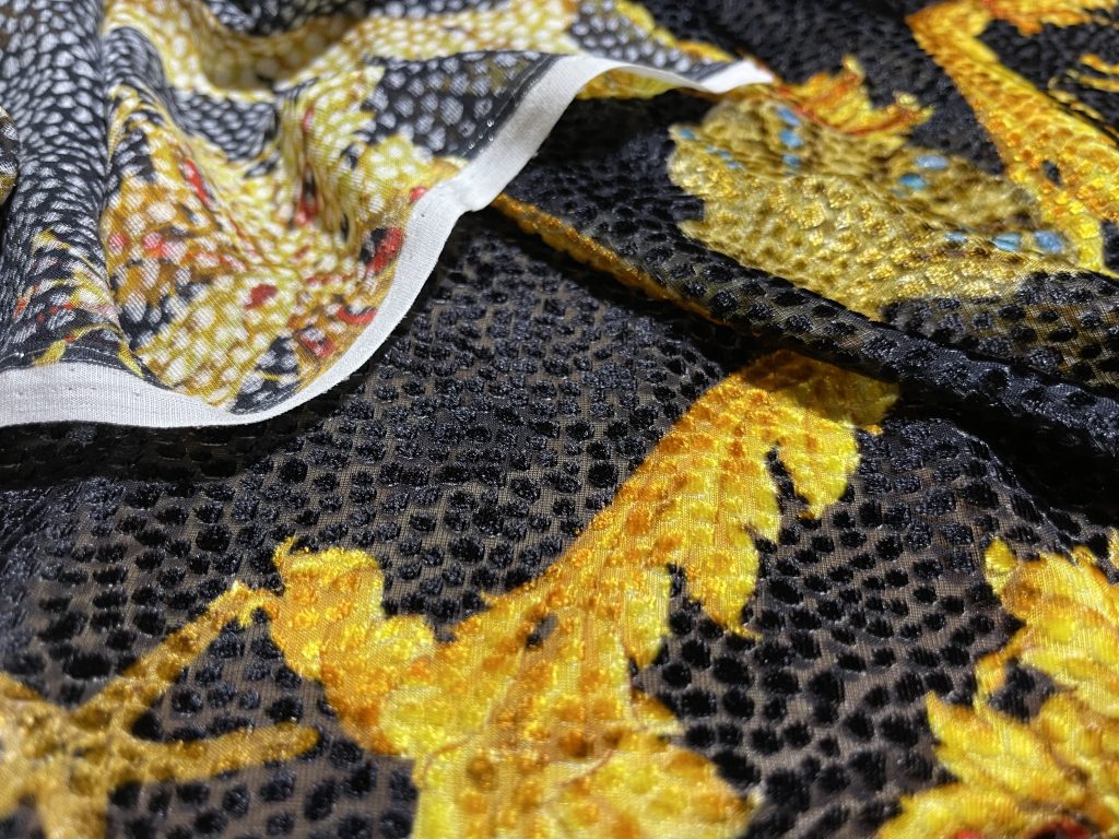 Fabric Devore On Silk,Limited Collection.Atelier "Sea Collection " ⋆ ...