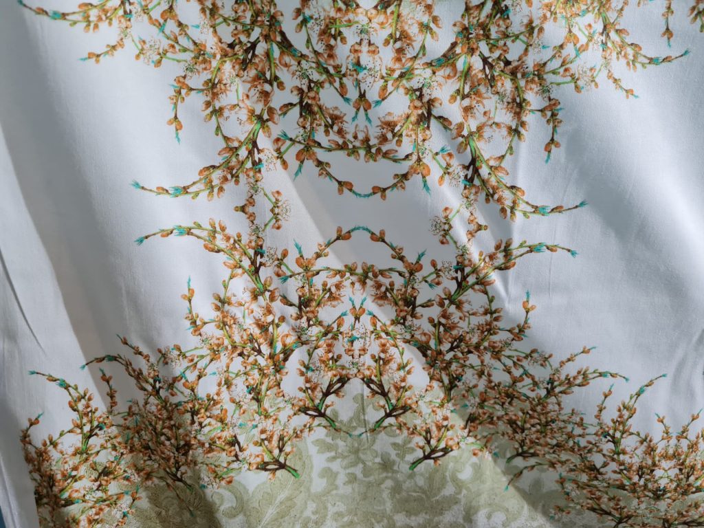 Italian Designer Cotton Fabric Roman Architectural Design,Alta Moda ...