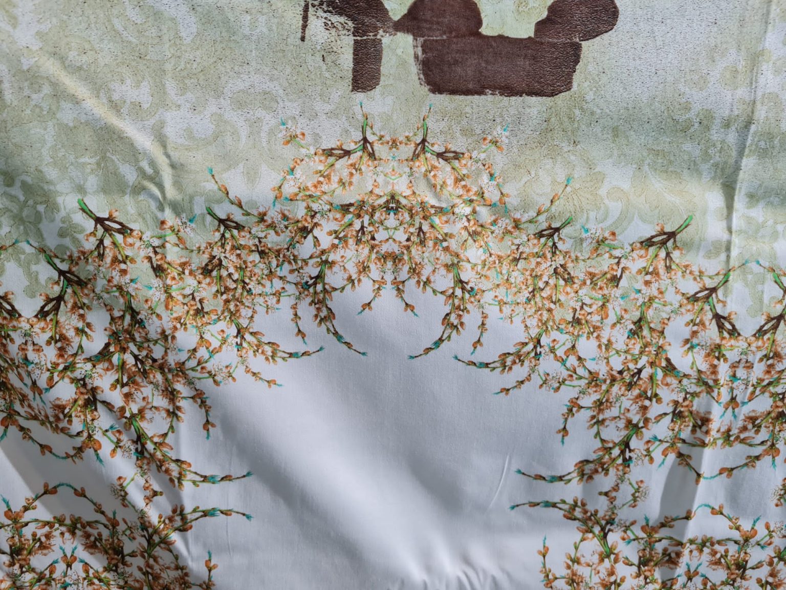 Italian Designer Cotton Fabric Roman Architectural Design,Alta Moda ...