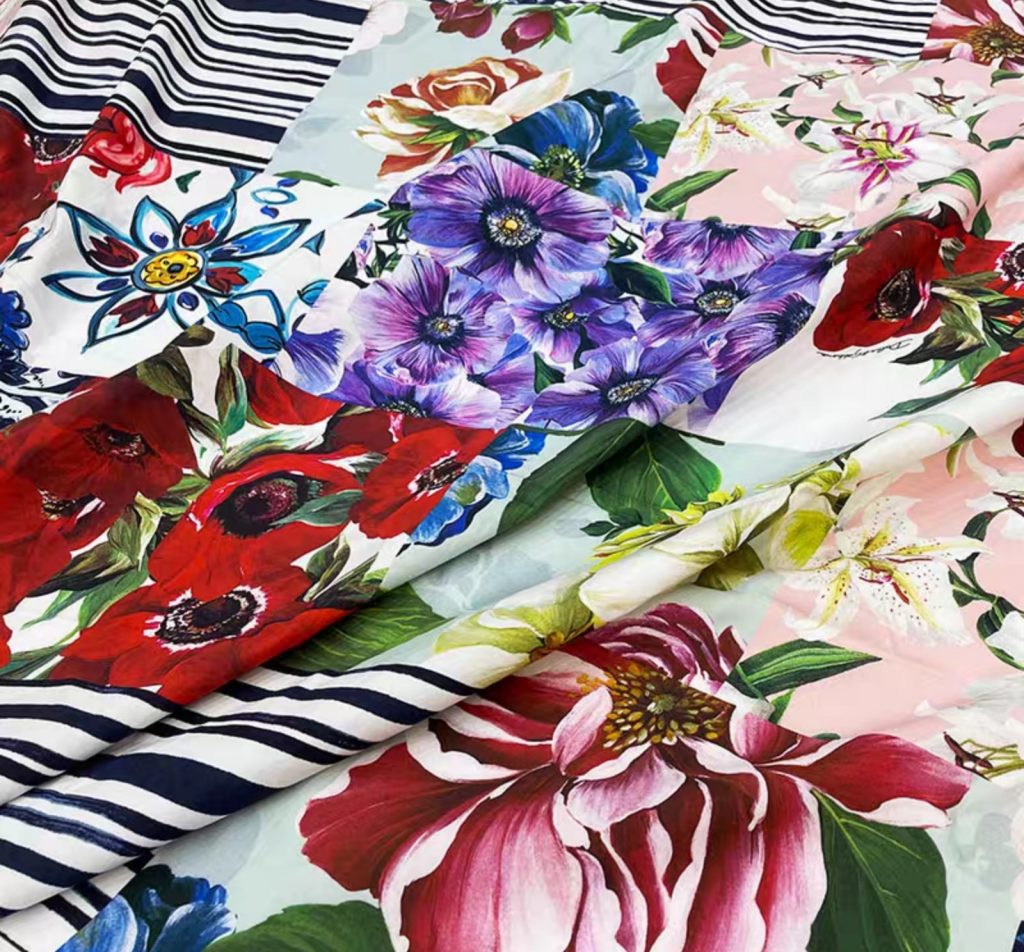 Italian Designer Cotton Fabric,Milano Fashion Week 2021,patchwork ...