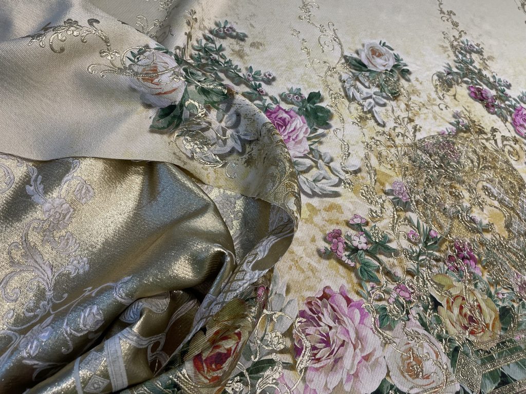 Fabric Exclusive Limited Edition,gold Embossed Design/colour #2 ⋆