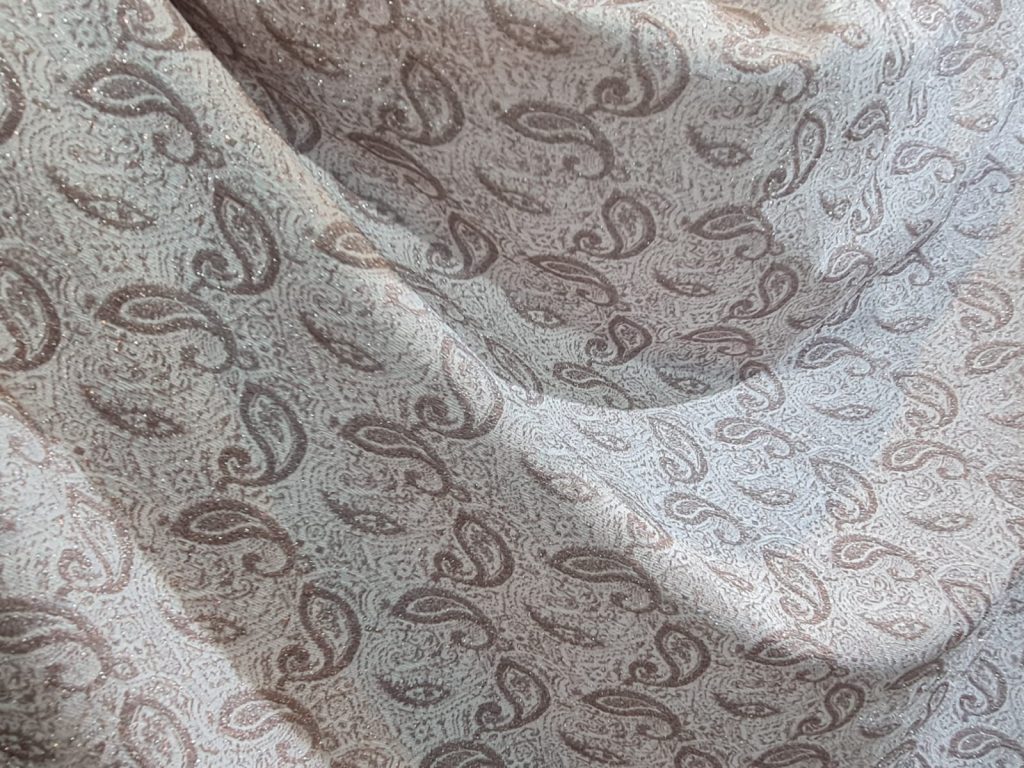 Etro Paisley Pattern Stretched Viscosity With Lurex Fabric For Blouse ...