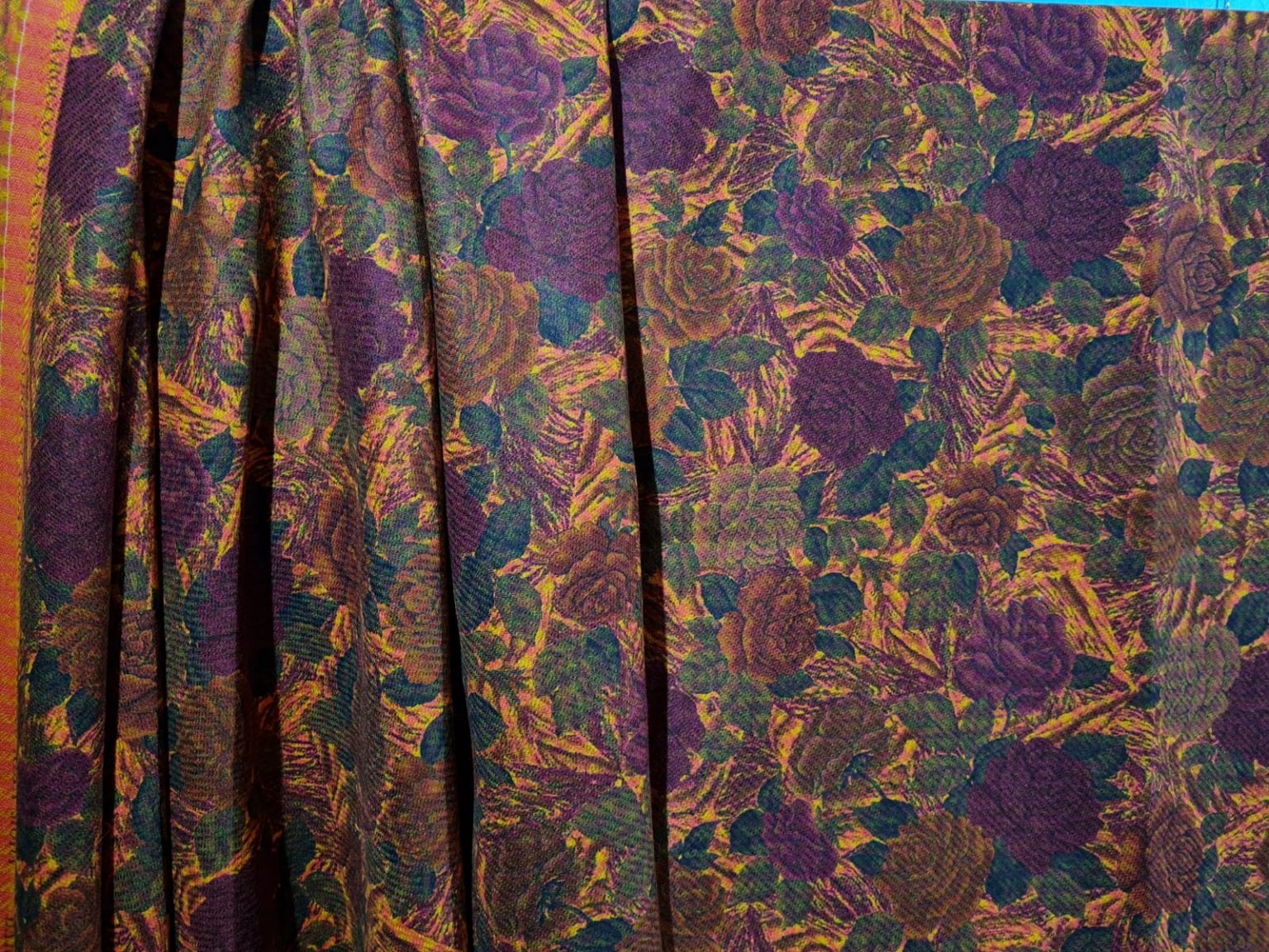 Alta Moda Italian Wool Fabric Flowers Pattern Perfect For Dress,skirt ...