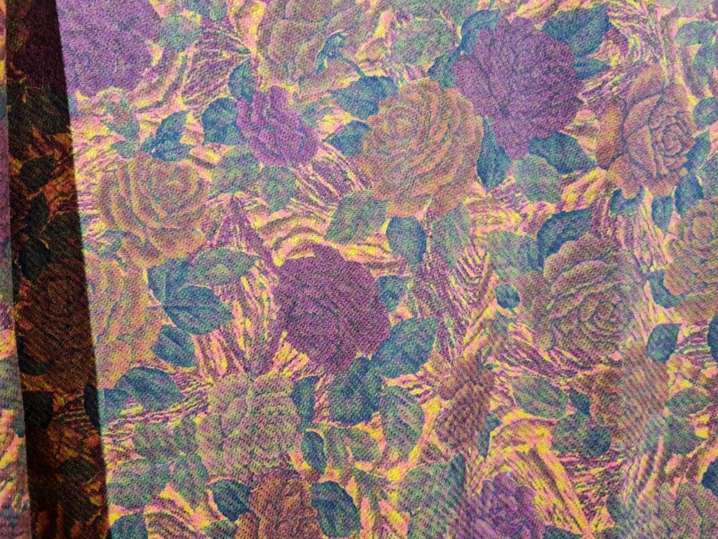 Alta Moda Italian Wool Fabric Flowers Pattern Perfect For Dress,skirt ...