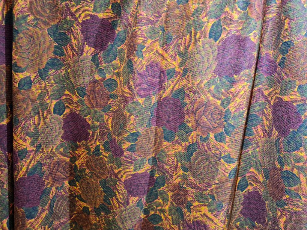 Alta Moda Italian Wool Fabric Flowers Pattern Perfect For Dress,skirt ...